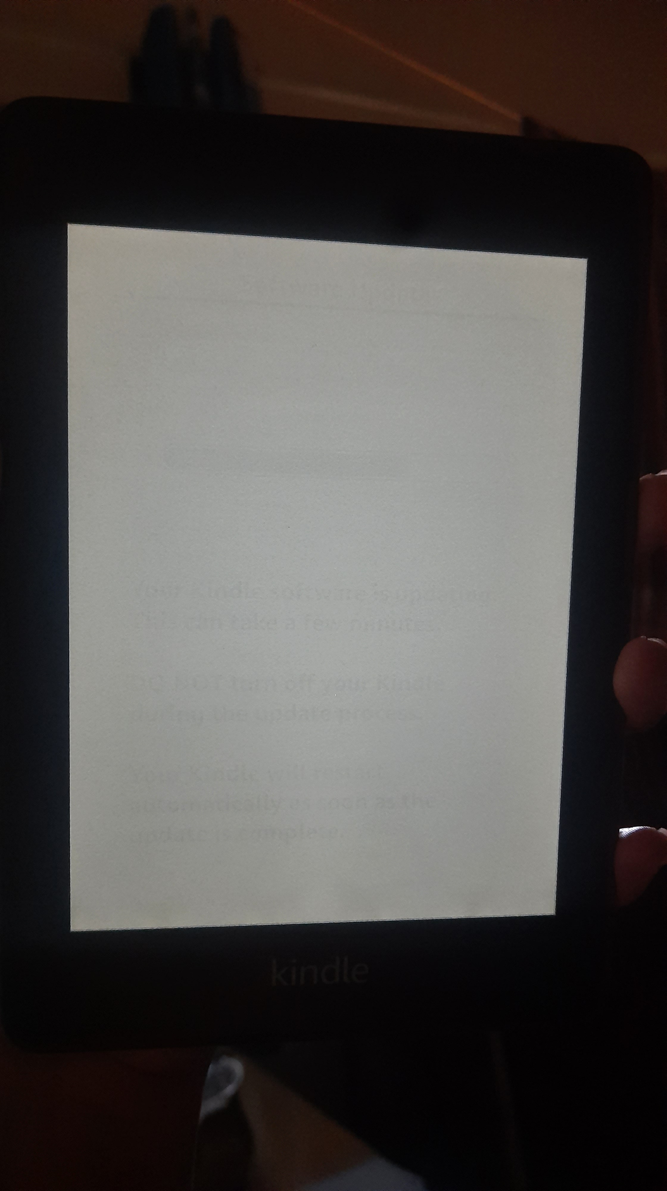 My Kindle display almost completely faded.