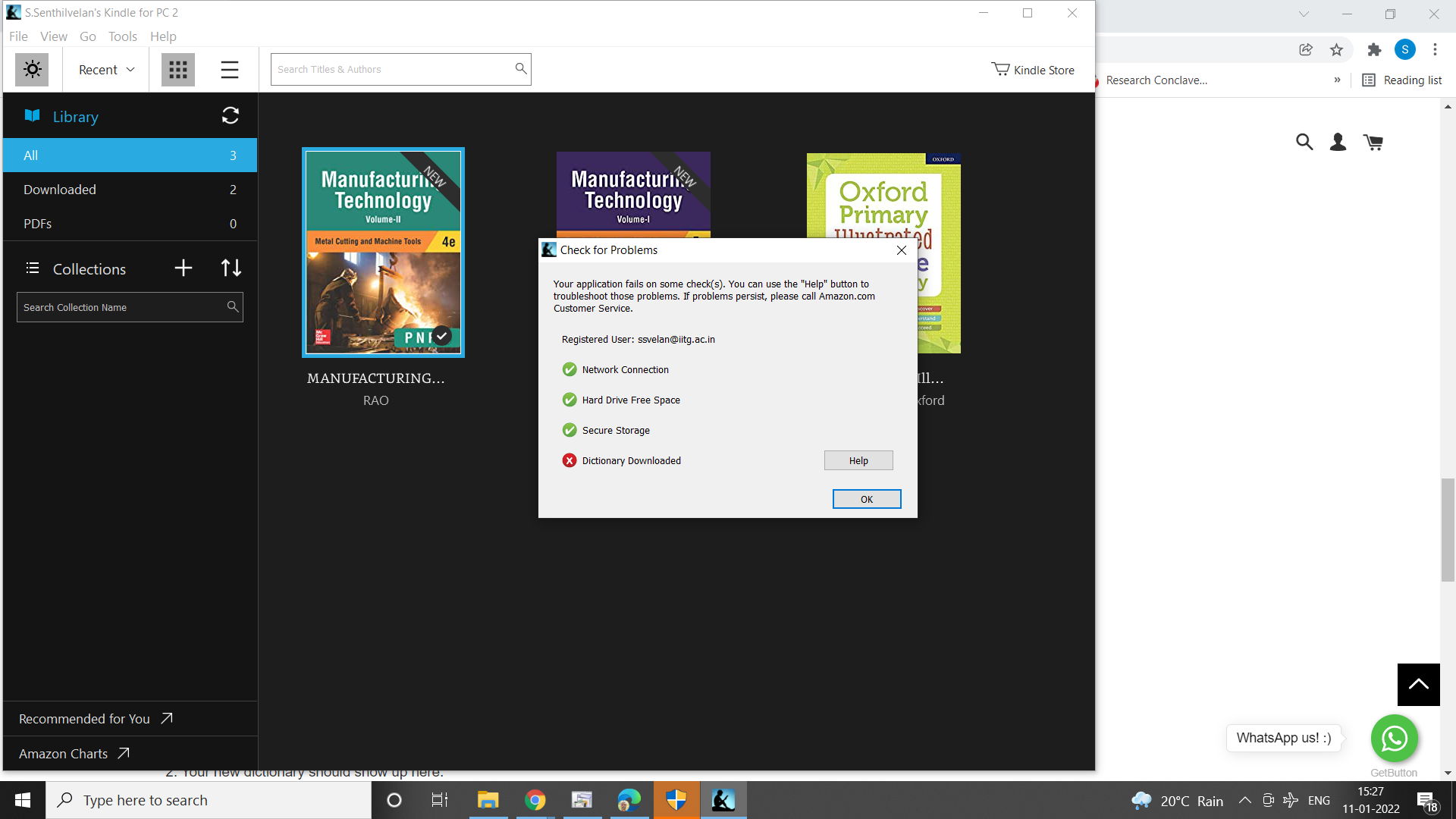 Kindly for PC Crashing due to the dictionary not downloading