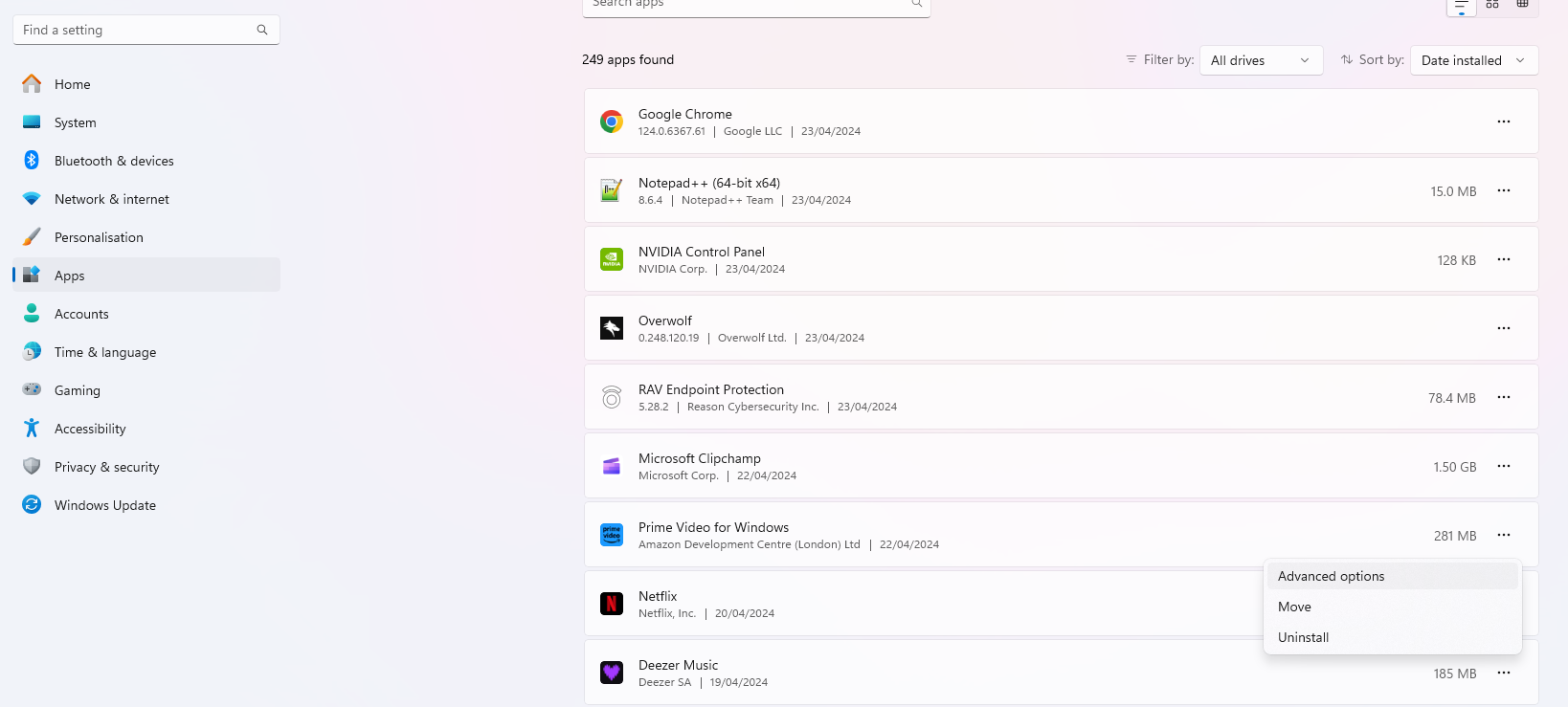 Prime Video not working only black screen with audio